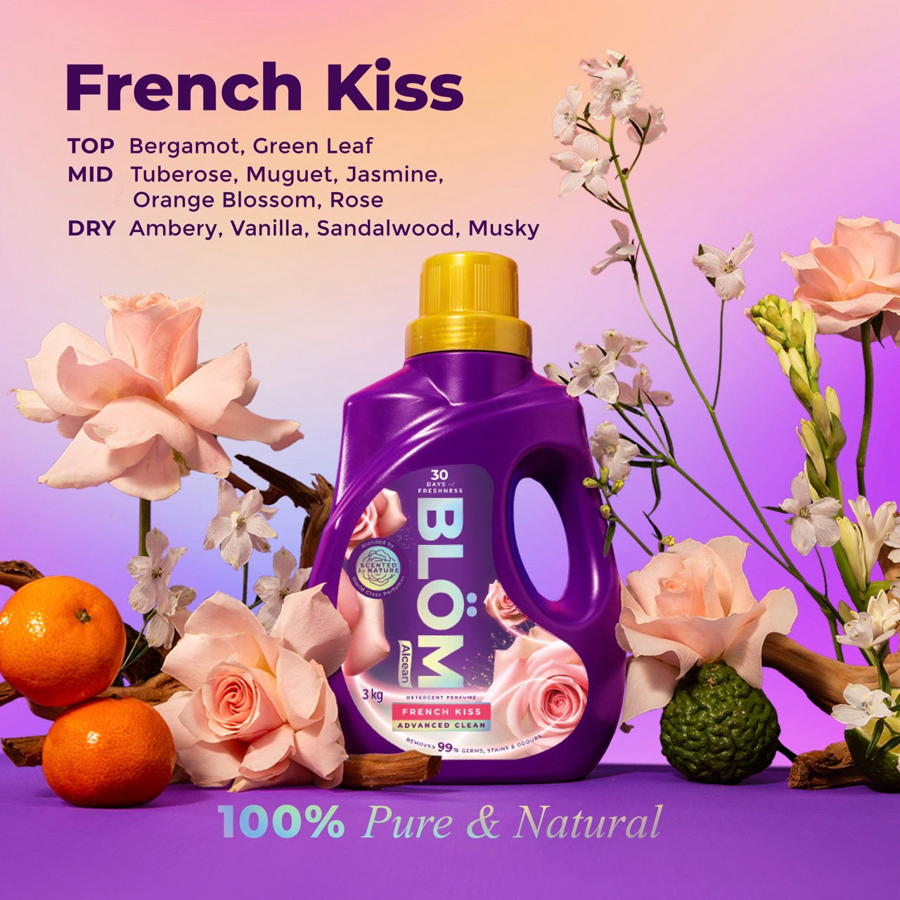 BLÖM Extra Concentrated Premium Laundry Detergent Perfume (1KG ...